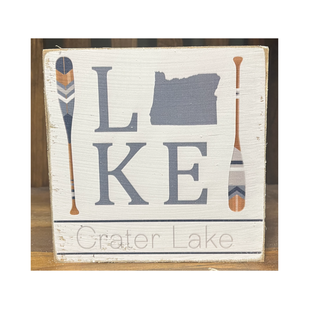 Lake Kosh SignTable Top/Shelf sitter block sign - The Painted Turtle ...